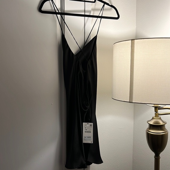 Zara | Dresses | Nwt Zara Silk Backless Mini Dress | Poshmark